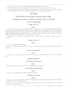 Granski kolektivni ugovor za oblast kulture od 27.03.2023. godine - CNP